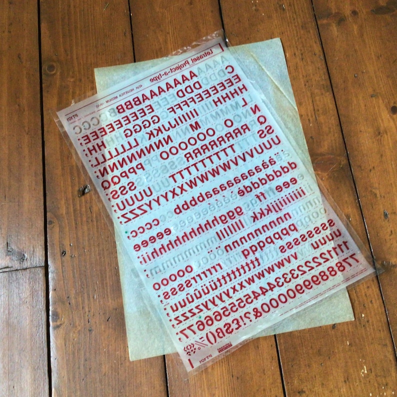 Vintage Letraset Project a Type Sheet PT101: 42pt Helvetica Medium Haas ...