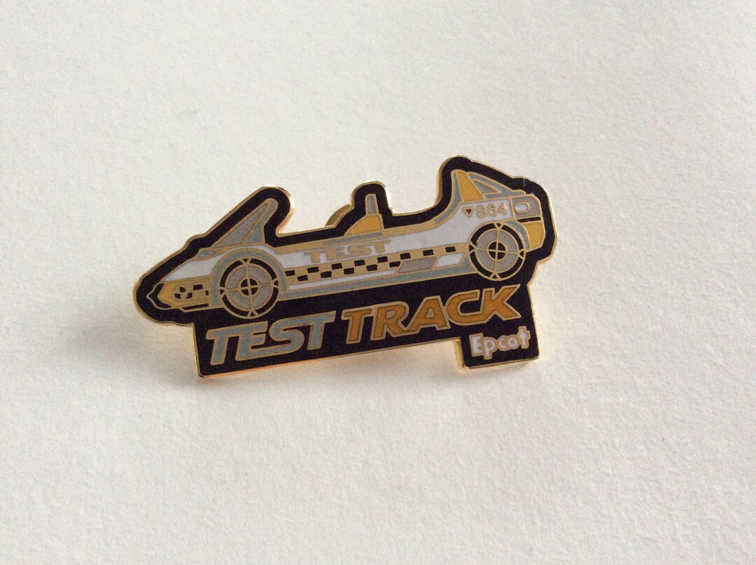 Vintage Disney Test Track Epcot Racing Car High Quality Pin Badge ...
