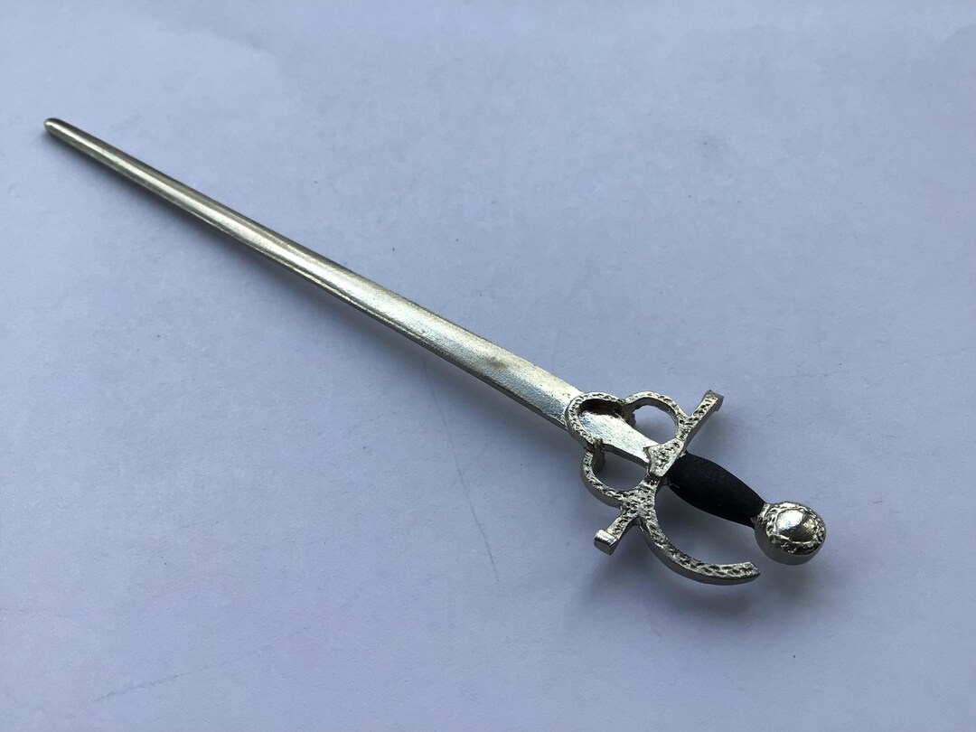 Vintage Pewter Miniature Sword: Spanish Style Desk Ornament - Etsy