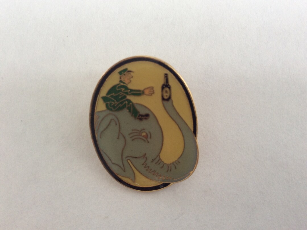 Vintage Guinness Pin Badge Pinback Elephant With a Bottle of - Etsy