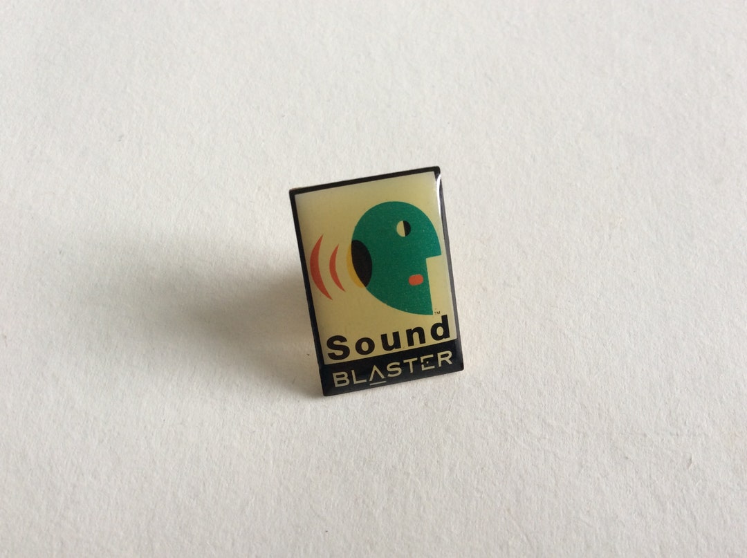 Vintage Sound Blaster Abstract Face Profile Pin Badge - Etsy