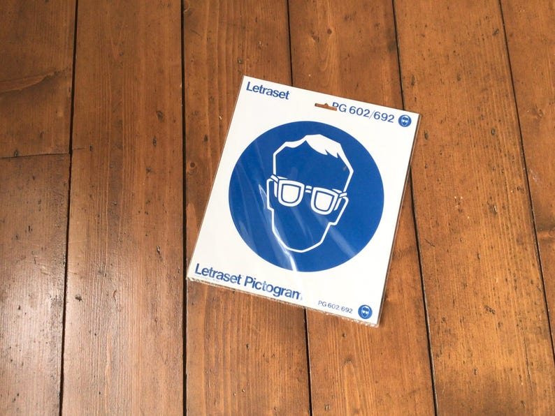 Vintage Letraset Pictogram PG 602/692: Retro Industrial Sign - Etsy UK