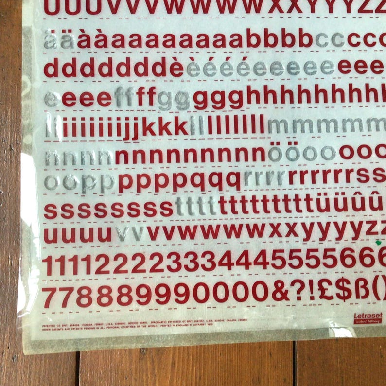 Vintage Letraset Project a Type Sheet PT101: 42pt Helvetica Medium Haas ...