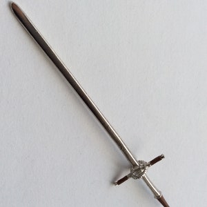 Delightful Tiny Metal Small 17th Century Influenced Long Sword ...