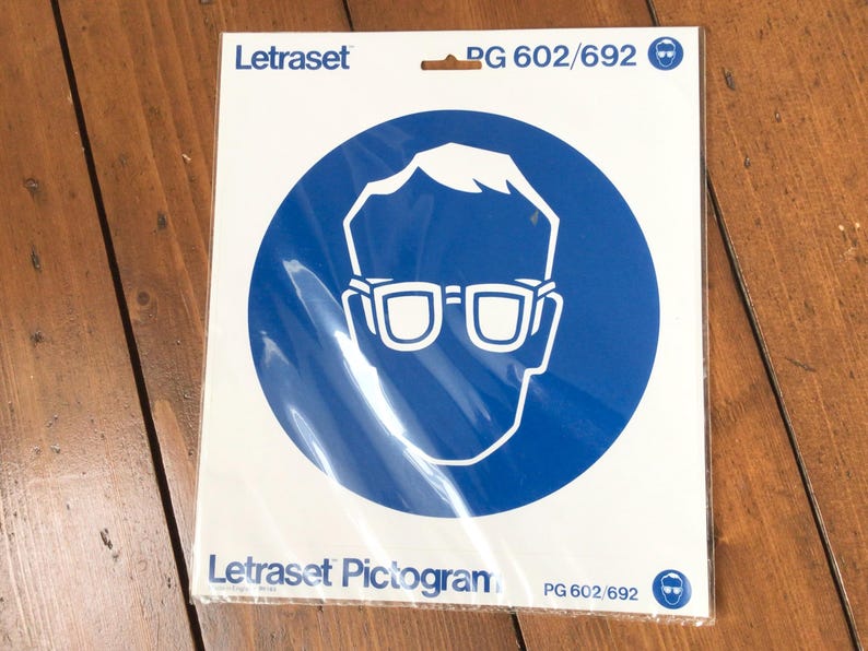 Vintage Letraset Pictogram PG 602/692: Retro Industrial Sign - Etsy UK