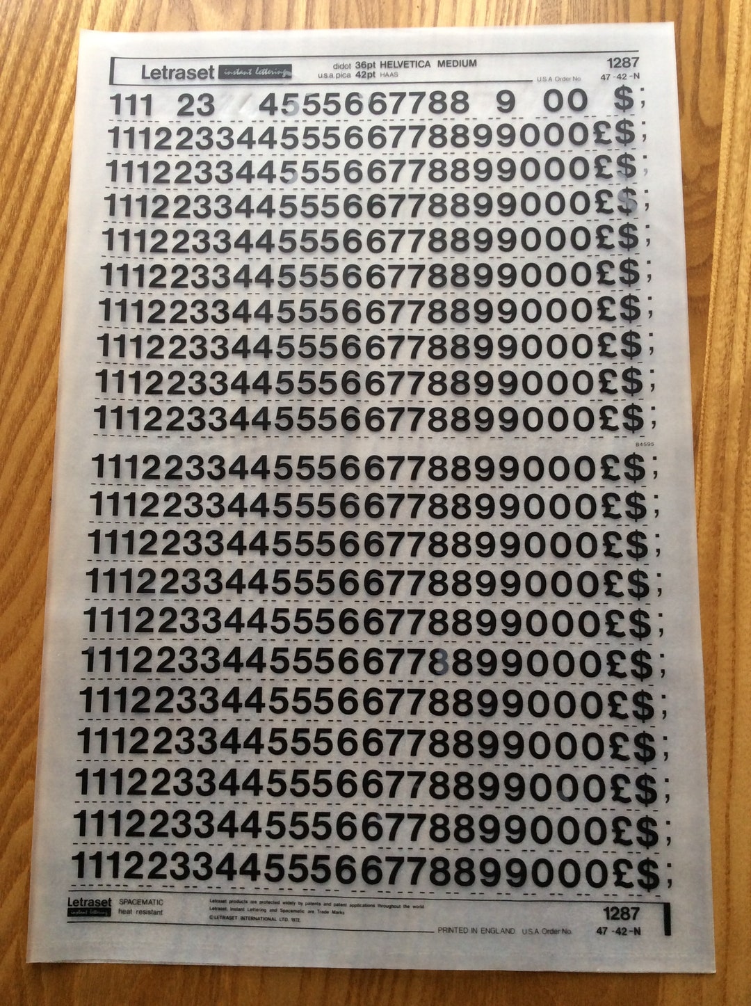 Vintage Letraset Instant Lettering Dry Transfer Space Magic Printed in ...