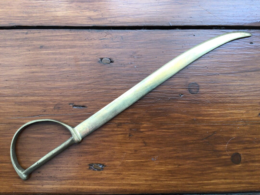 Vintage Brass Small Medieval Sword Miniature Highly Desk Ornament ...