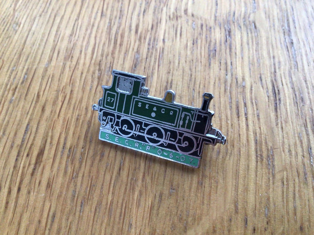 Vintage Train Locomotive Pin Badge Enamel Railway SECRP Train - Etsy