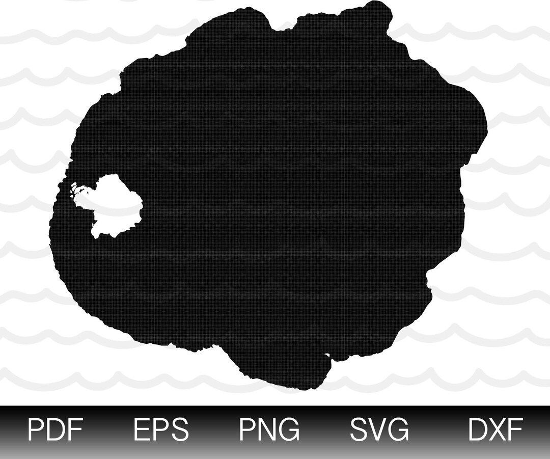 Crater Lake Shape Instant Download EPS SVG DXF Crater Lake Oregon ...
