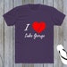I Love Lake George Tshirt! Love Lake George Map Tee - Etsy