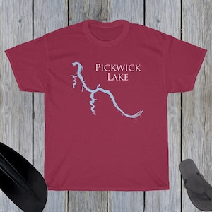 Pickwick Lake Heavy Cotton Tee - Alabama Tennessee Mississippi Lake - Etsy