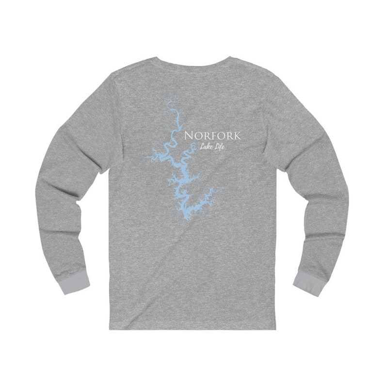 Norfork Lake Life Unisex Cotton Jersey Long Sleeve Tee - Front and Back ...