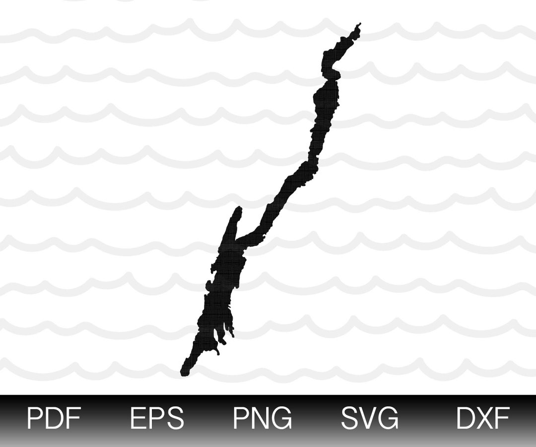 Lake George Map Shape Instant Download EPS SVG DXF Lake George Digital ...