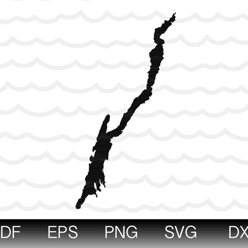 Lake George Map Shape Instant Download EPS SVG DXF Lake George - Etsy