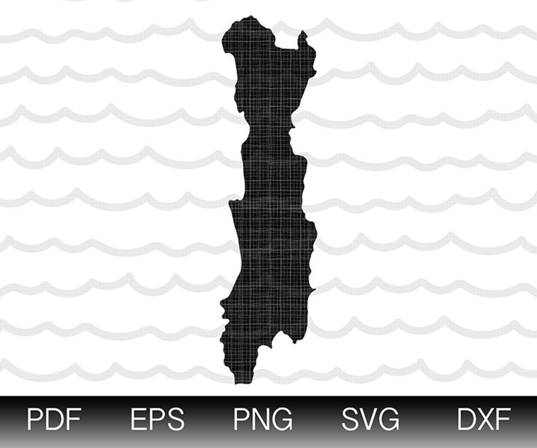 Friends Lake New York Map Shape Instant Download EPS SVG DXF Lake ...