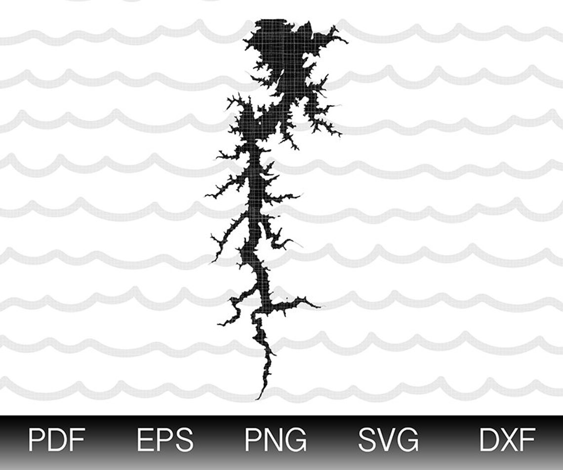 Mayo Lake North Carolina Map Shape Instant Download EPS SVG - Etsy