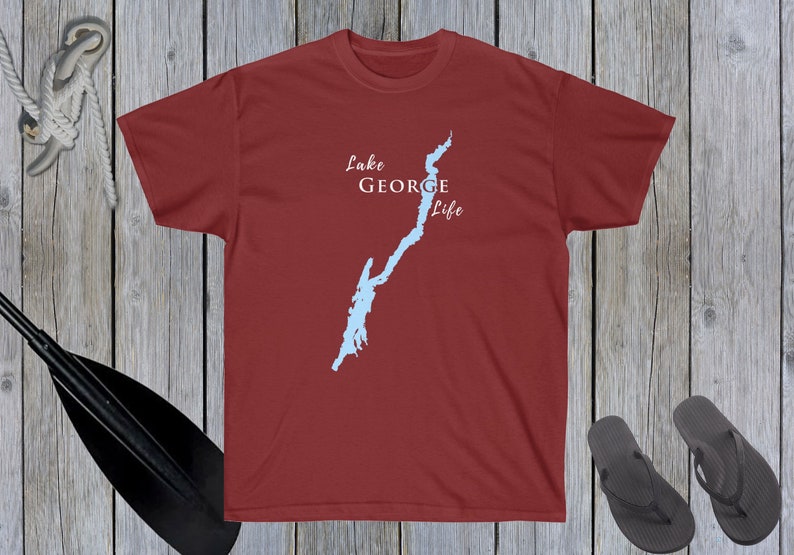 Lake George Life Heavy Cotton Tee New York Lake - Etsy