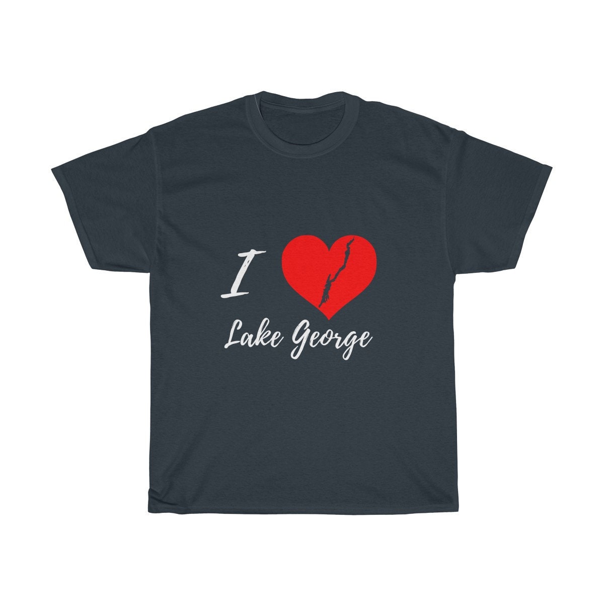 I Love Lake George Tshirt! Love Lake George Map Tee - Etsy