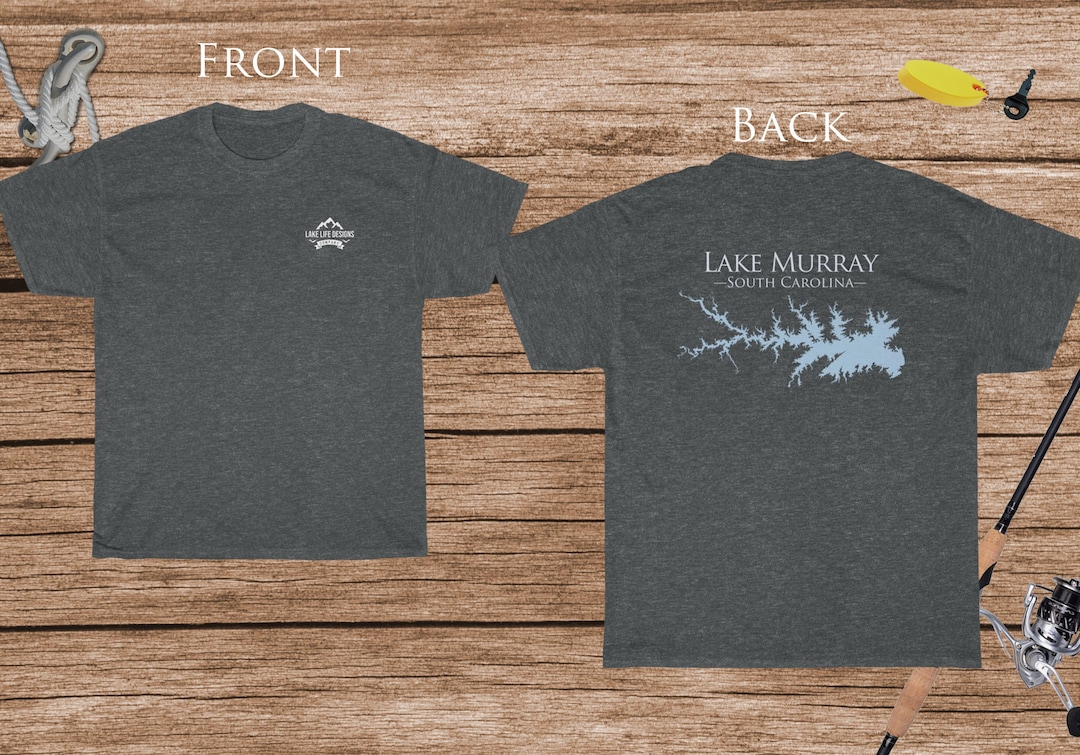 Lake Murray Life - Cotton Short Sleeved - FRONT & BACK PRINTED - Short ...