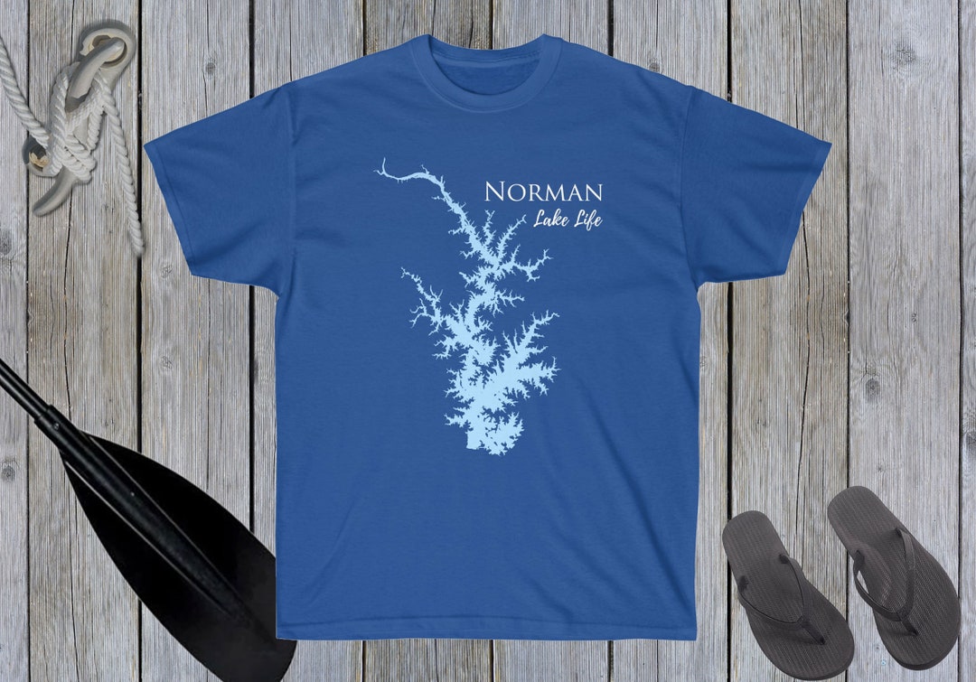 Norman Lake Life Heavy Cotton Tee - North Carolina Lake - Etsy