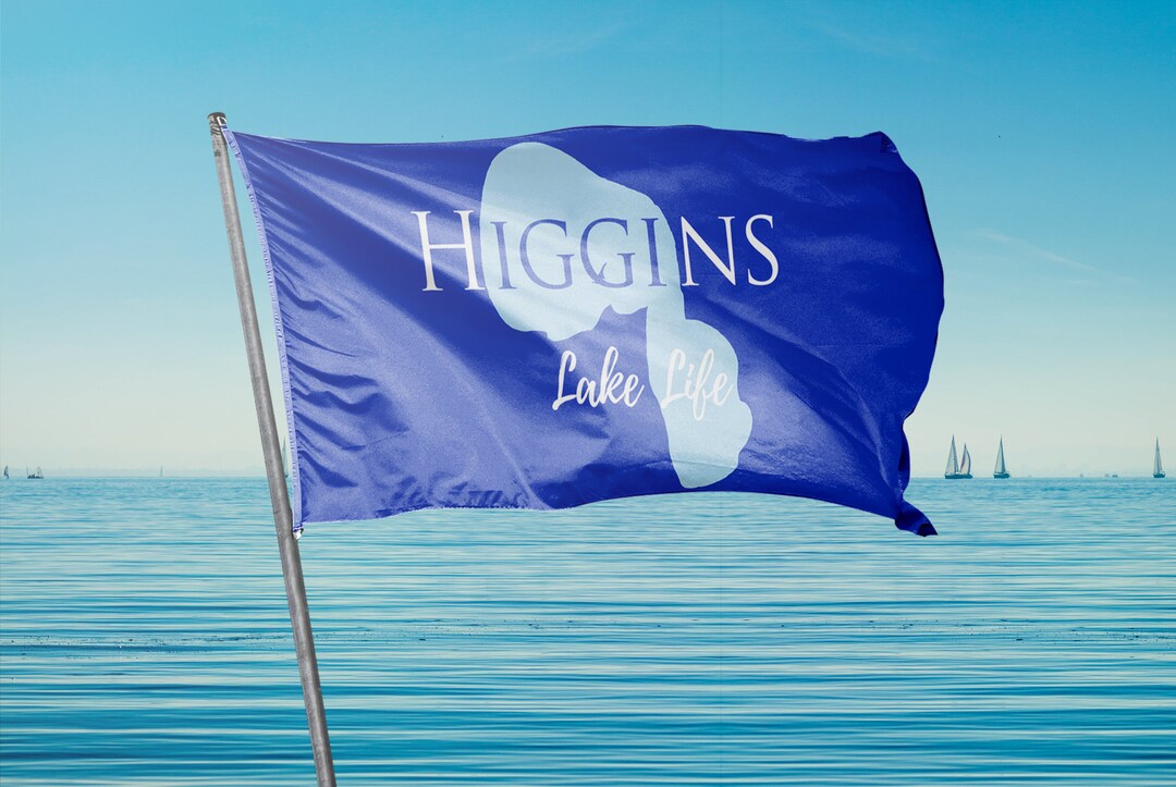 Higgins Lake Life Flag - Durable and Vibrant Lake Life Flag - Michigan ...