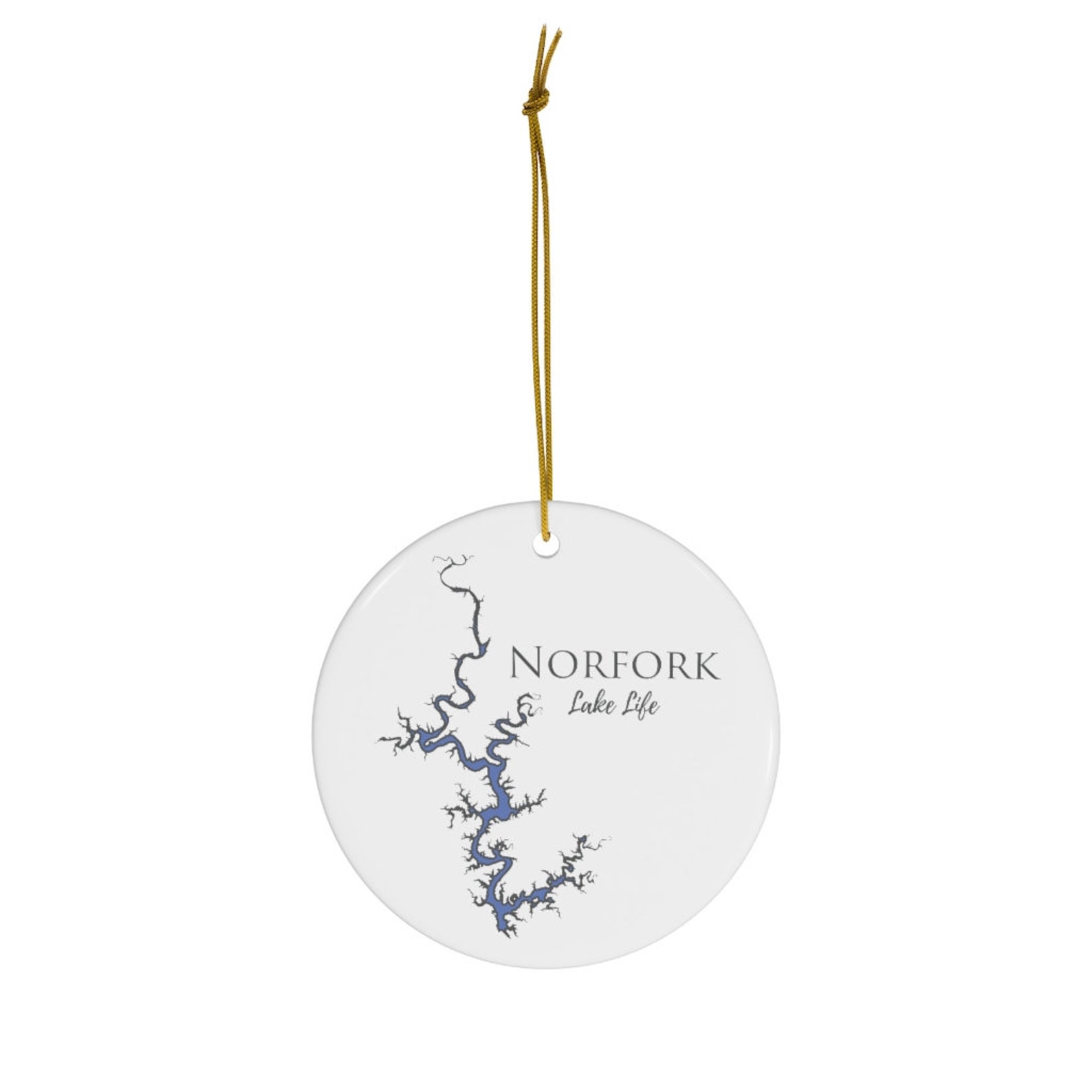 Norfork Lake Life Ceramic Ornament - Classic Christmas Ornaments ...