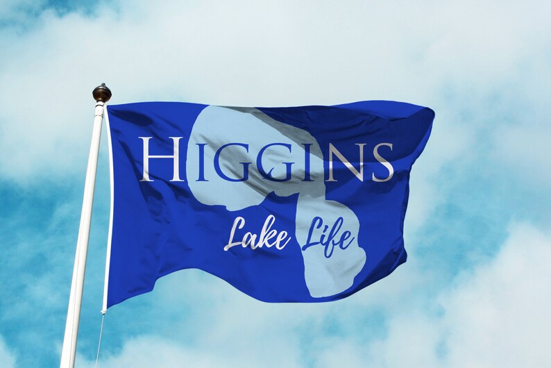 Higgins Lake Life Flag - Durable and Vibrant Lake Life Flag - Michigan ...
