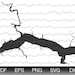 Wilson Lake Alabama - Map Shape Instant Download EPS SVG DXF - Lake ...