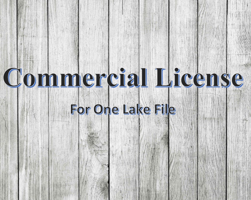 Commercial License for ONE Lake Shape File - Etsy