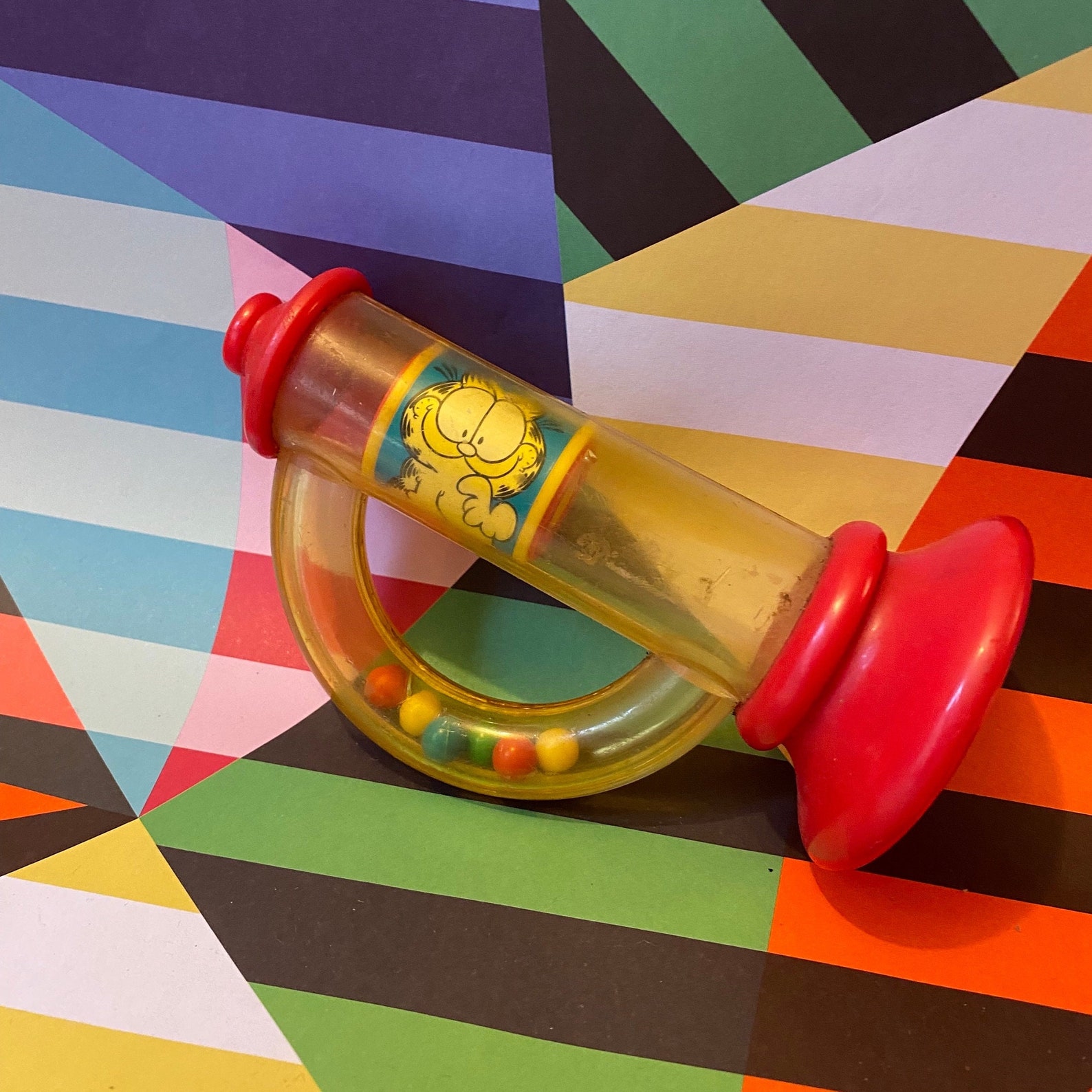 Rare Vintage Garfield Baby Rattle Toy 1990s Jim Davis Collector ...