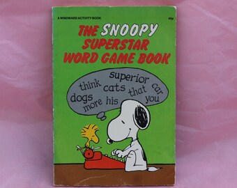 Snoopy Word Search - Etsy