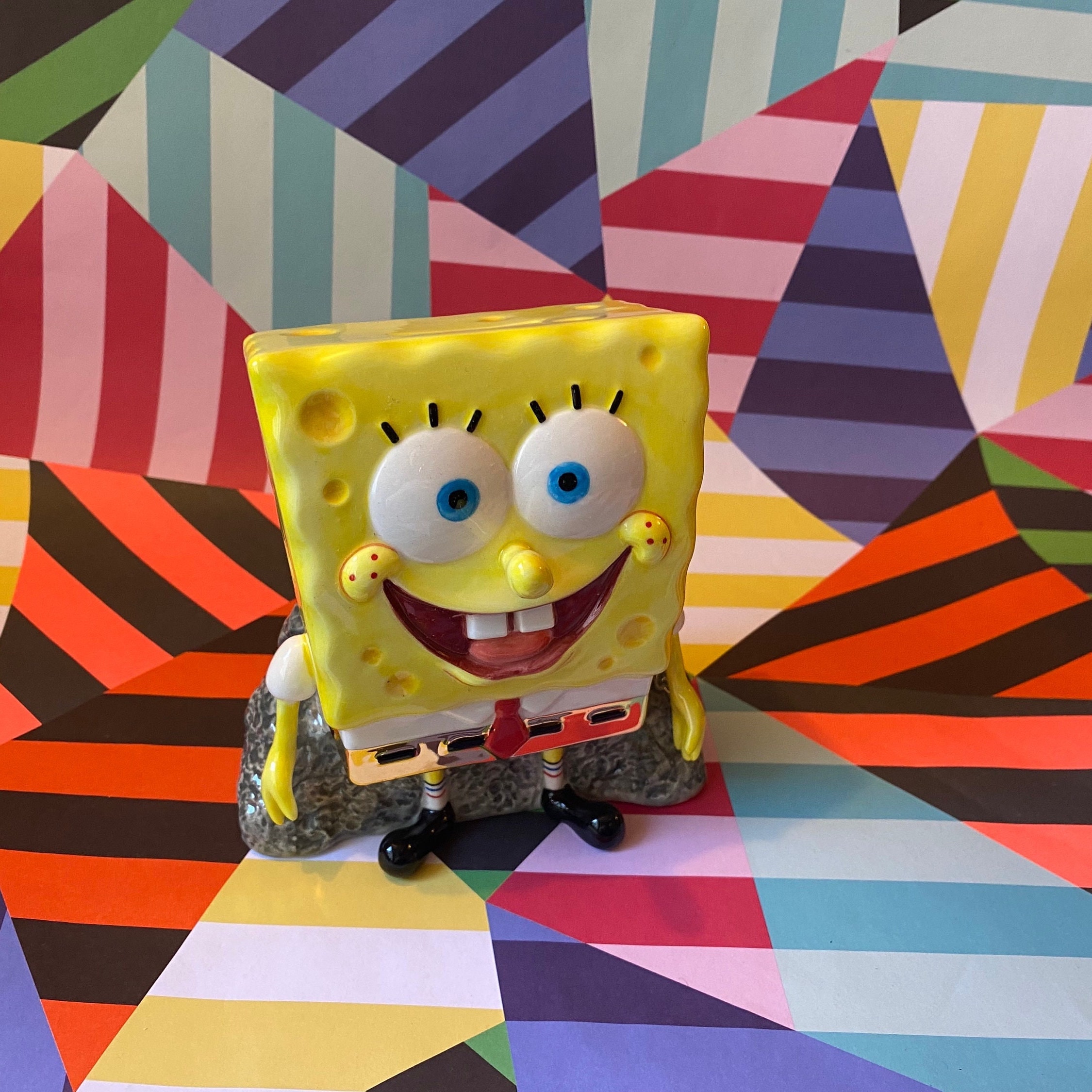 Retro Spongebob Squarepants Wade Boxed Piggy Bank Money Box // Viacom ...