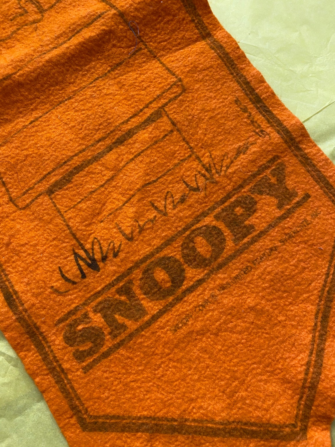 Rare Vintage Snoopy Peanuts Felt 'curse You Red - Etsy