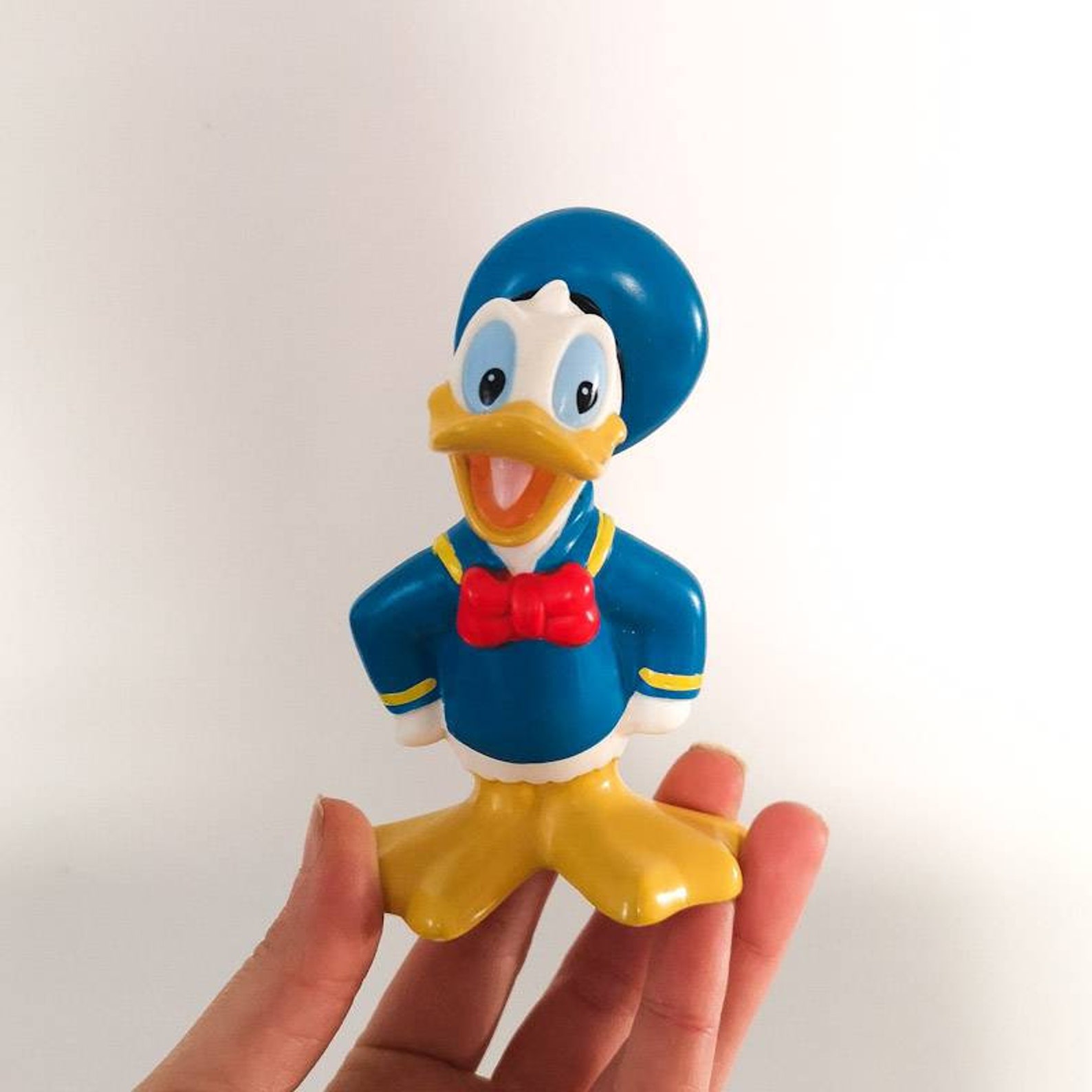 Disney Toy Figure Plastic Donald Duck Collector Retro Figurine | Etsy
