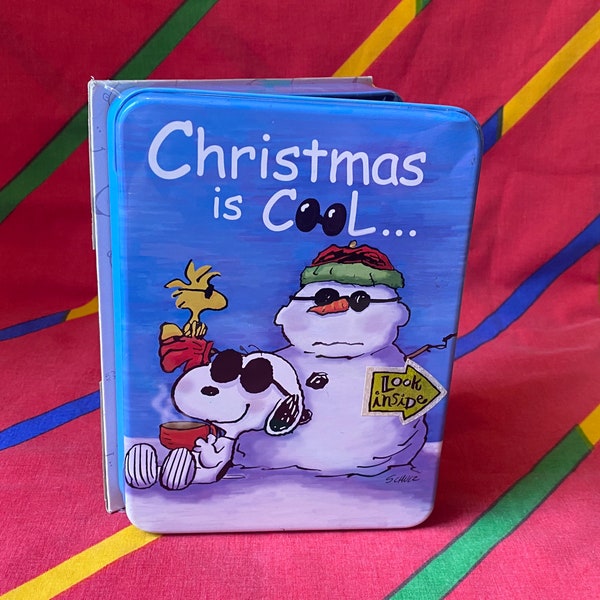 Vintage Snoopy Tin - Etsy