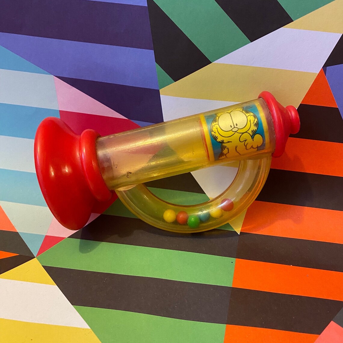 Rare Vintage Garfield Baby Rattle Toy 1990s Jim Davis Collector ...