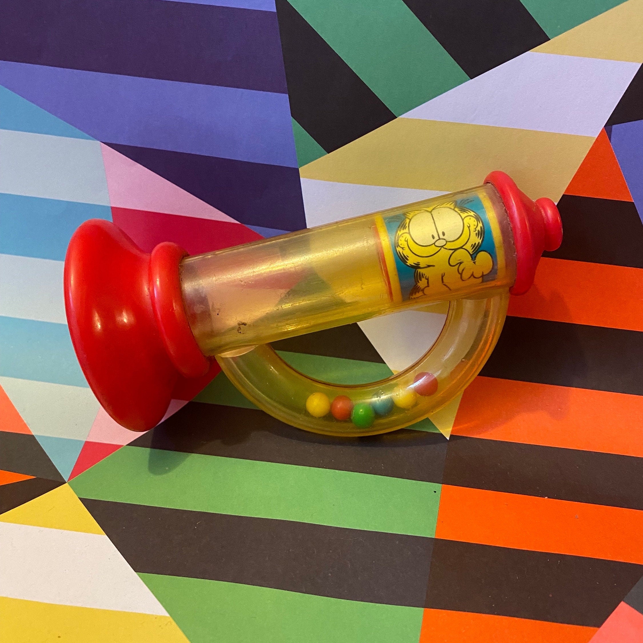 Rare Vintage Garfield Baby Rattle Toy 1990s Jim Davis Collector ...