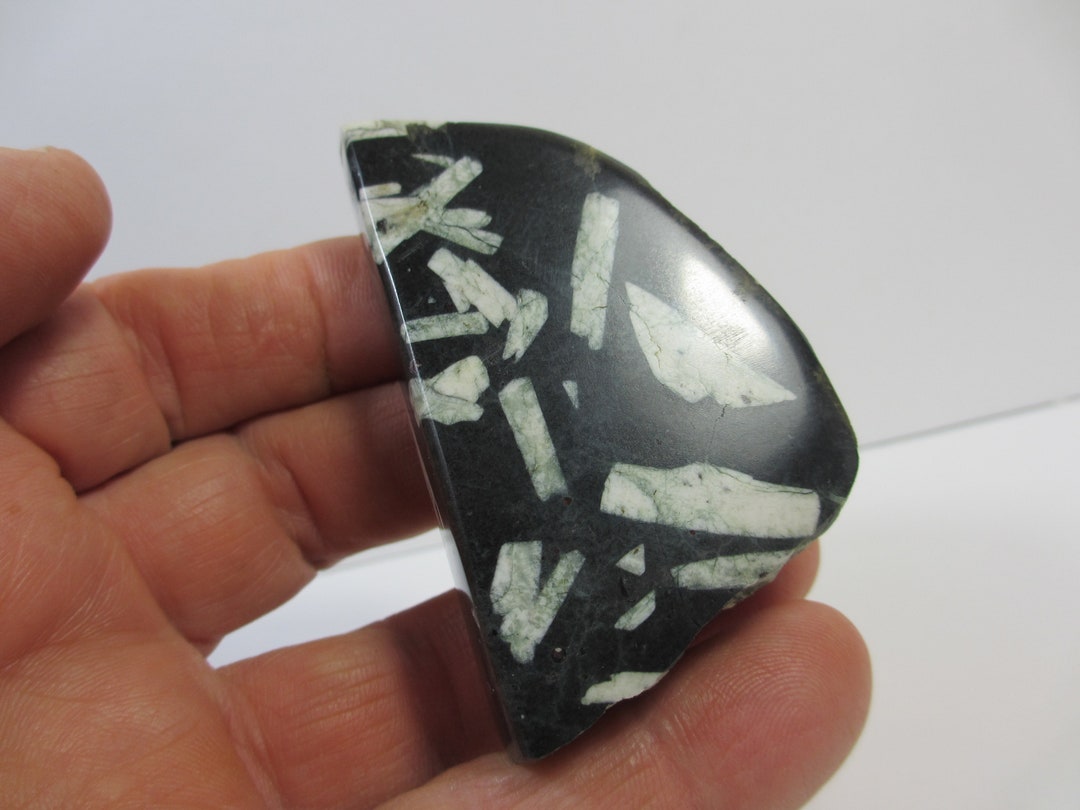 Chinese Writing Stone, Andalusite Feldspar Crystals in Petroliferous ...