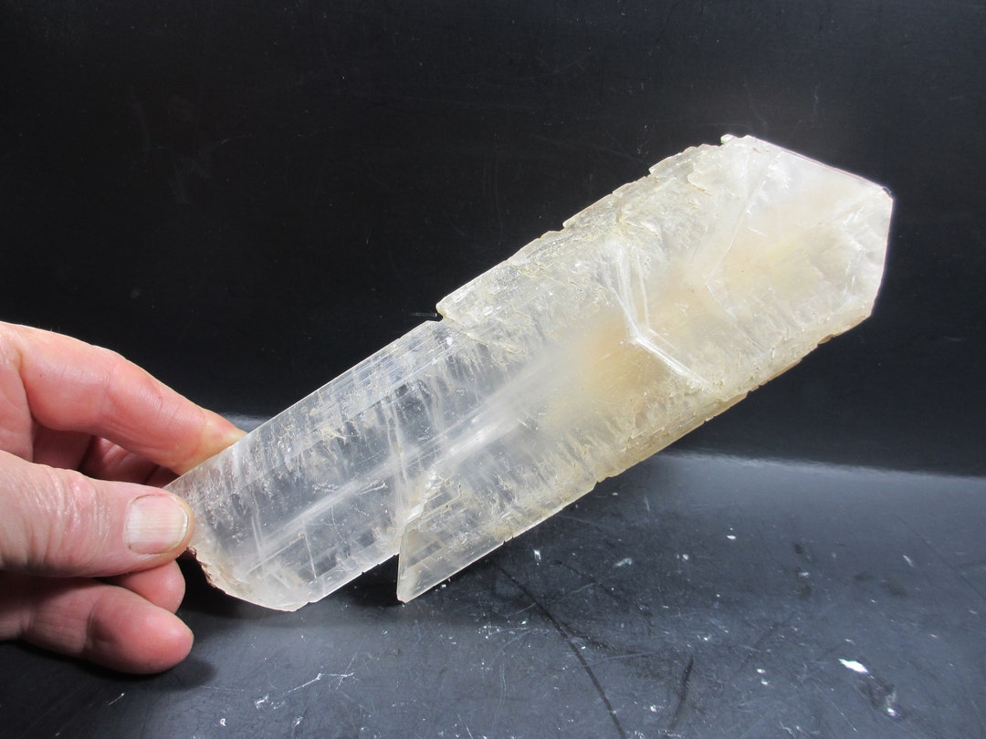 Natural Selenite Crystal, Selenite "sword" With Natural Terminations ...