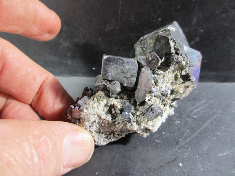 Galena Crystals Fine Cubic With Minor Pyrite Twinning With - Etsy