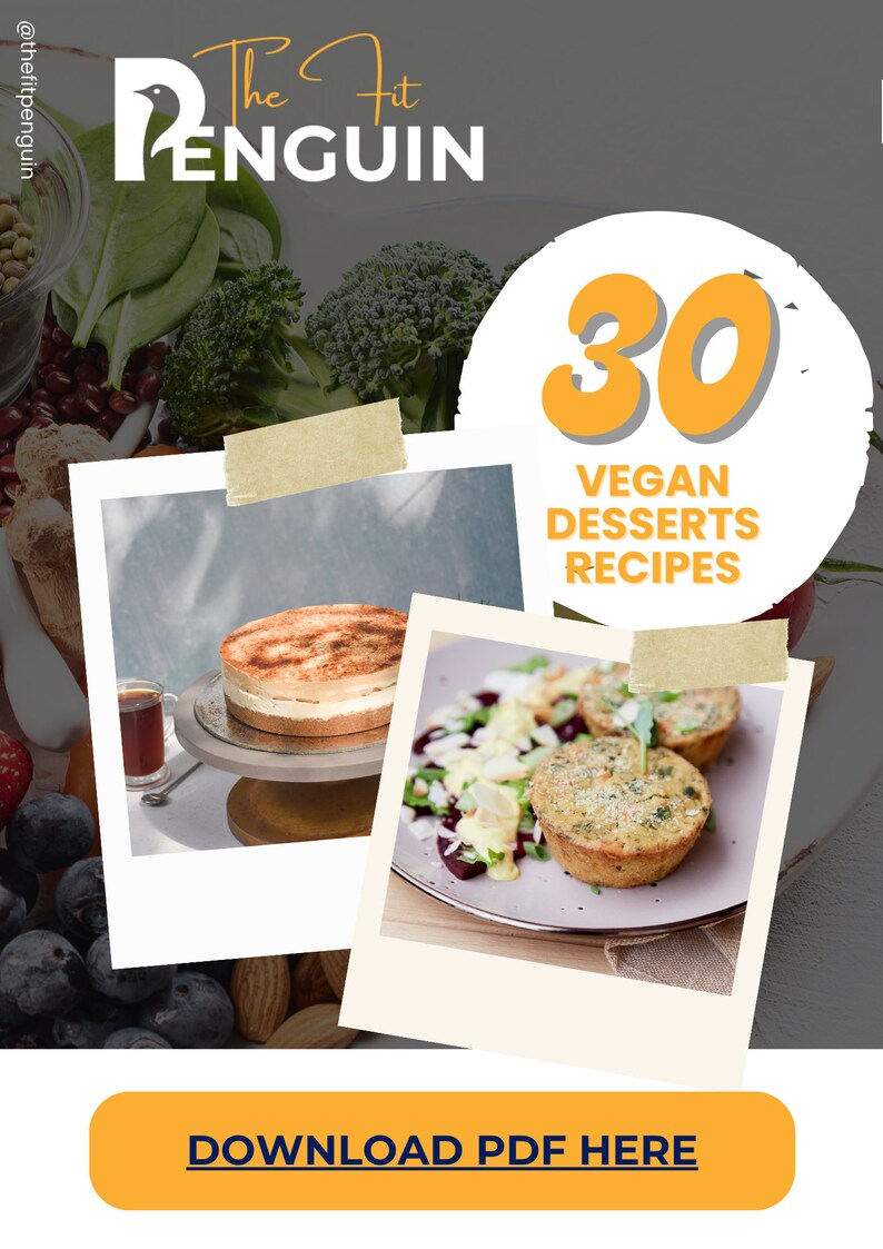 The Fit Penguin - 30-day Vegan Dessert Recipes - Etsy