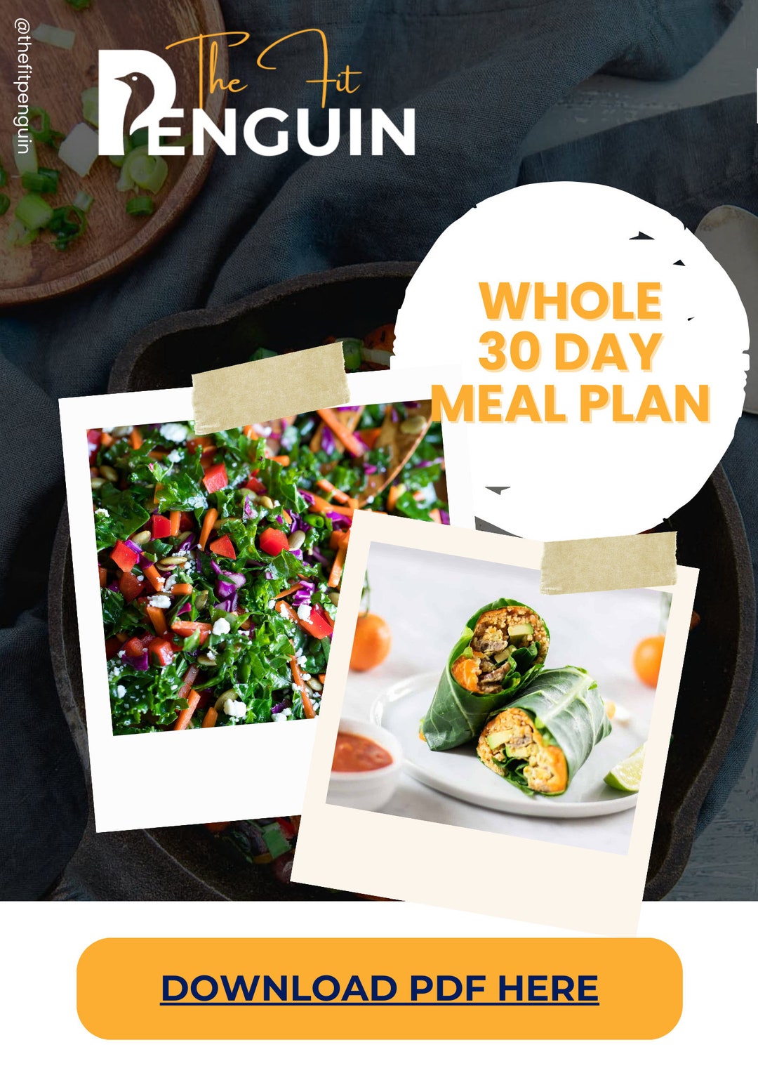 The Fit Penguin- Whole 30 Meal Plan - Etsy