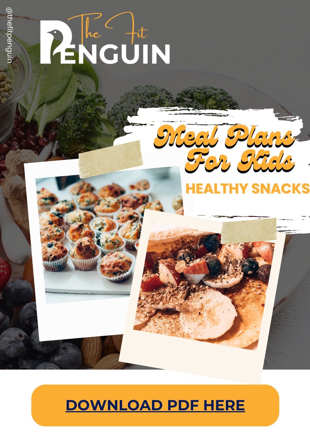 The Fit Penguin- Healthy Snacks for Kids - Etsy