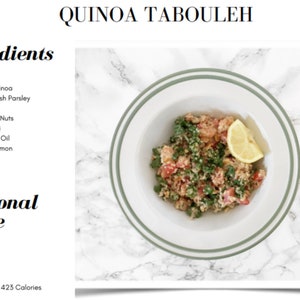 4 Week Vegetarian Meal Plan With Grocery List - Etsy Canada