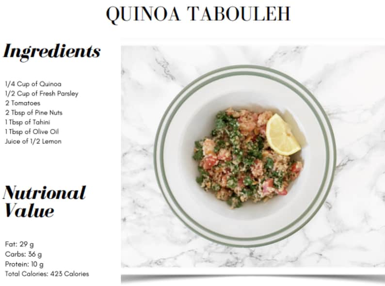 4 Week Vegetarian Meal Plan With Grocery List - Etsy Canada