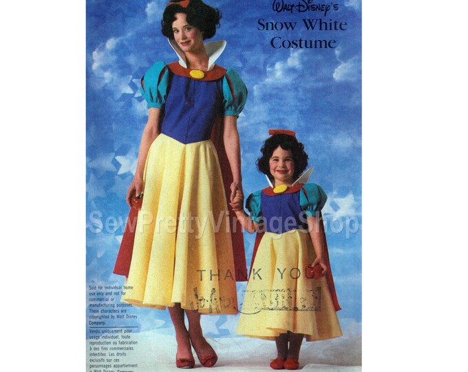Simplicity 7735 SEWING PATTERN 80s Girls Disney Costumes: Classic Snow ...