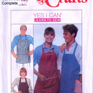 Simplicity 9245 9361 80s Unisex Aprons: Mens & Womens Full Baking ...