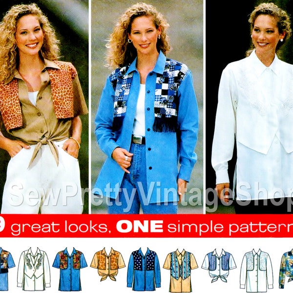 Weskit Blouse - Etsy