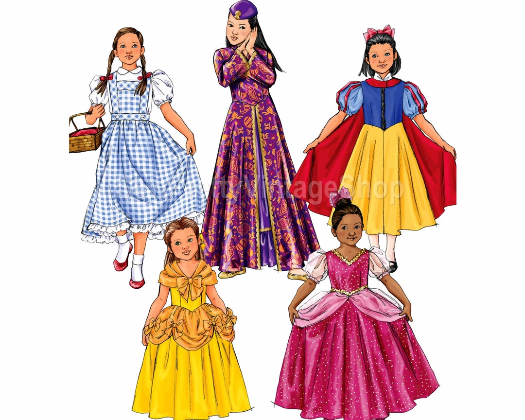 Butterick 4320 Girls Disney Princess Costumes SEWING PATTERN: Dorothy ...