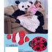 Simplicity 3955 Kids Animal Rag Quilt Throws: Soft Flannel Panda Bear ...